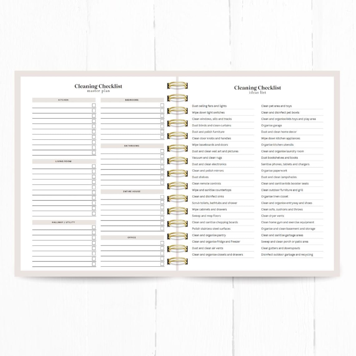 Ultimate Cleaning Planner- Cleaning Planner, Spring Clean, Home Planner ...