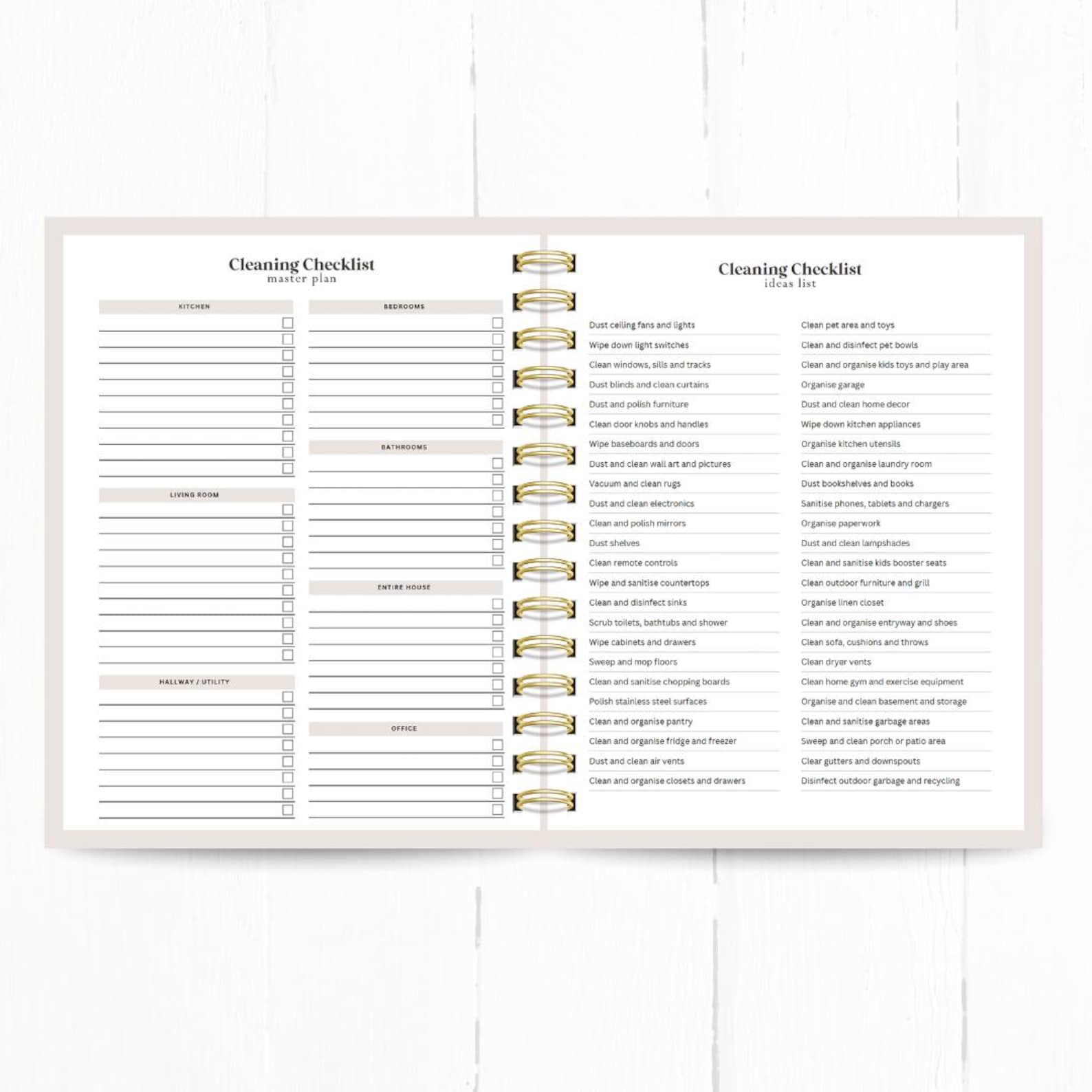 Ultimate Cleaning Planner- Cleaning Planner, Spring Clean, Home Planner ...