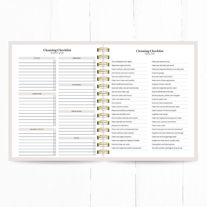 Ultimate Cleaning Planner- Cleaning Planner, Spring Clean, Home Planner ...
