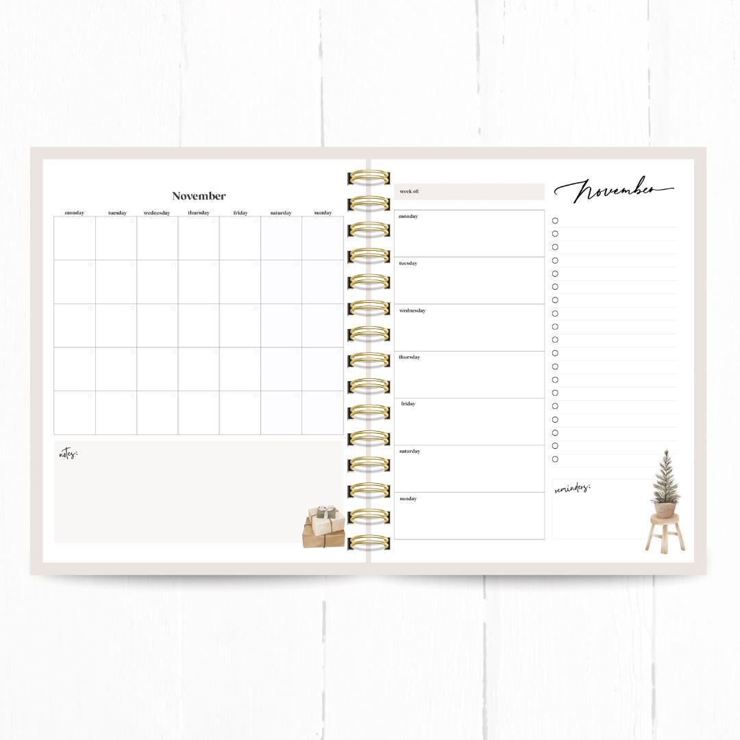 Christmas Planner - Gift Lists - Recipes - Christmas Diary - Christmas ...