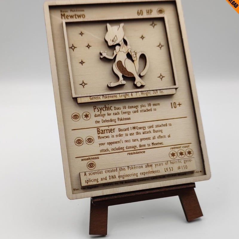 Mewtwo Birthday Card - Etsy