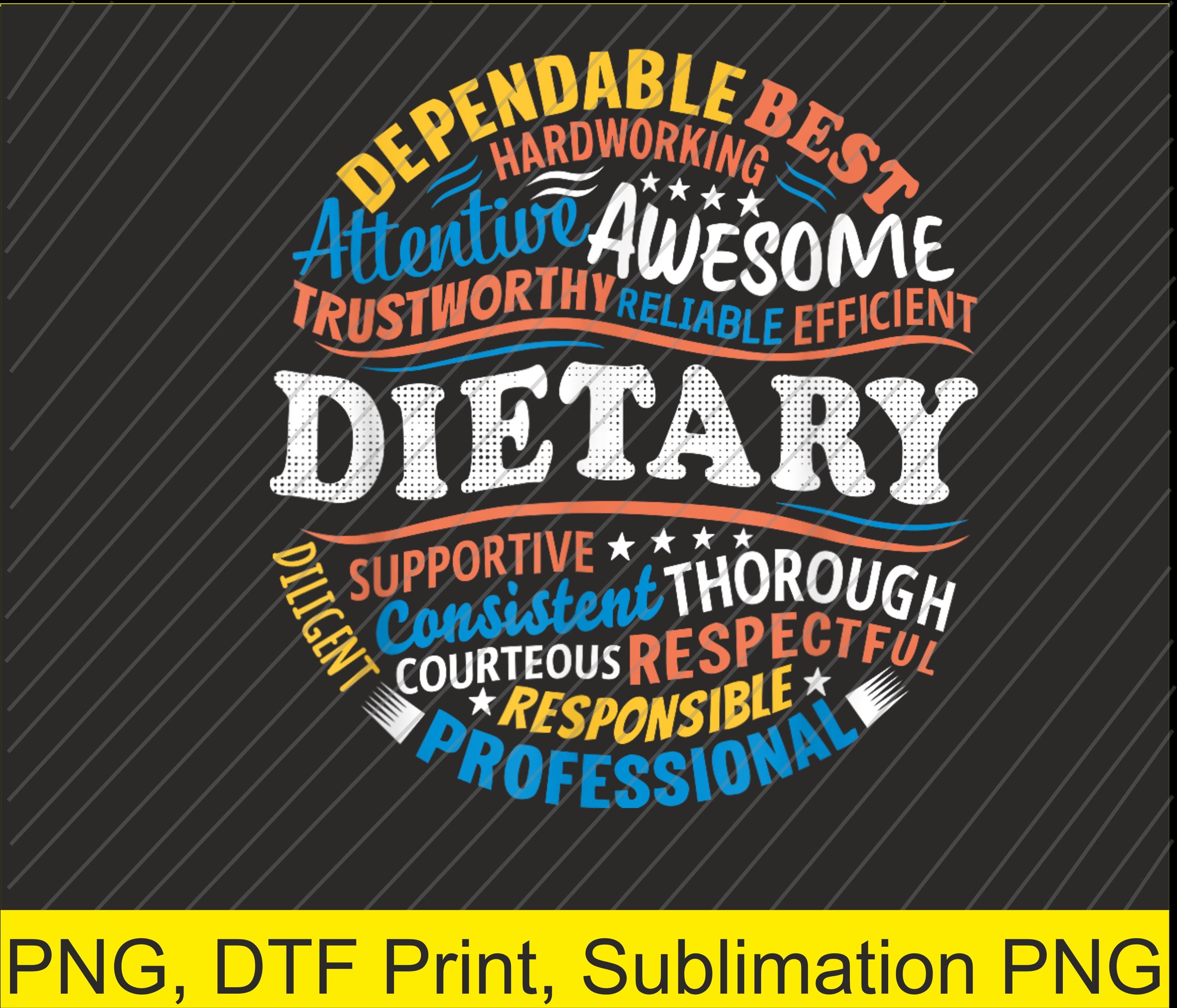 Dietary Food Service Appreciation Dietary Week Gifts PNG | Digital ...