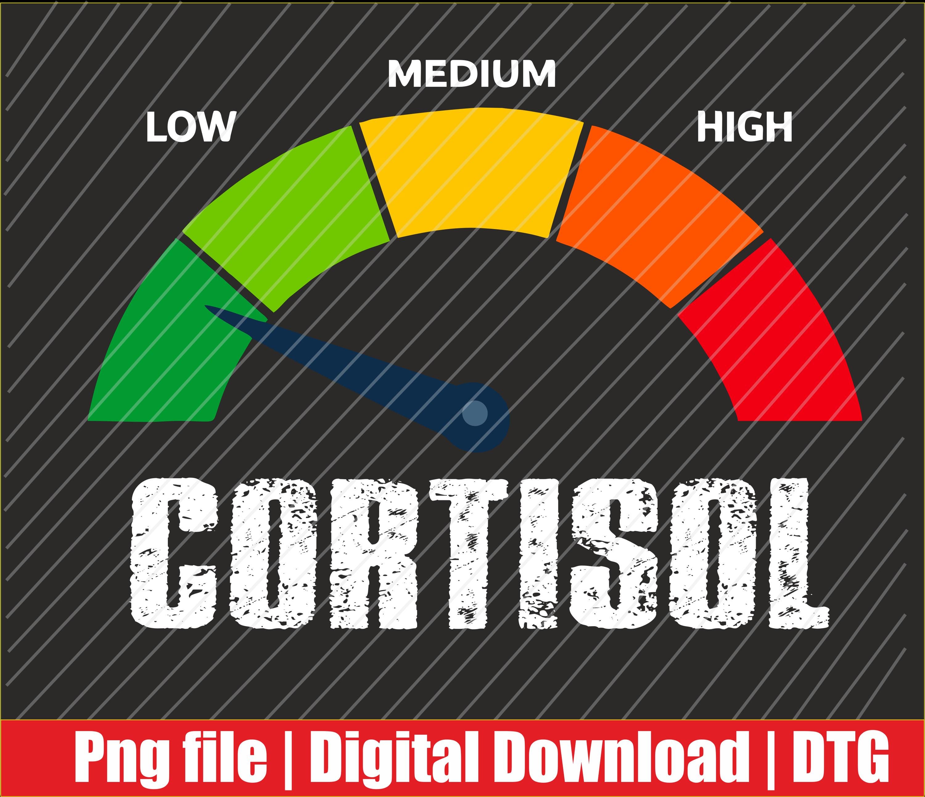 Low Cortisol Levels PNG | Digital Download | DTF Print - Etsy