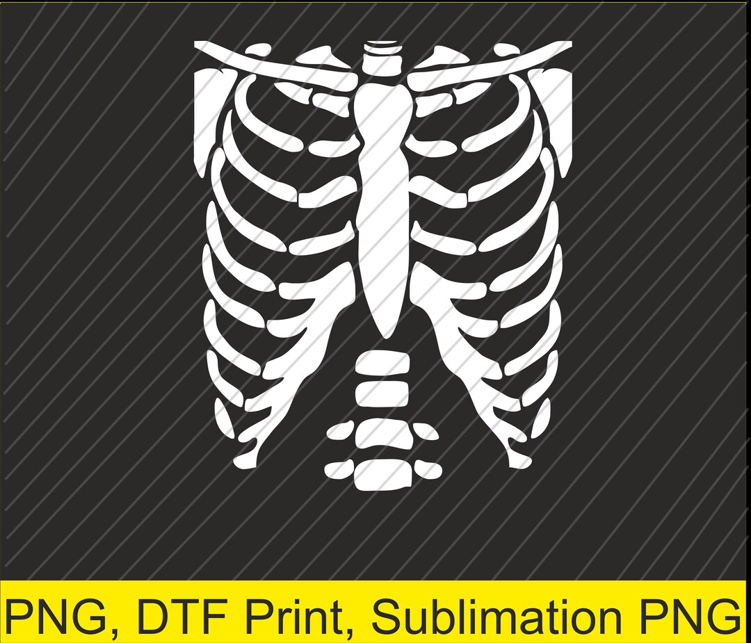 Skeleton Halloween Costume Rib Cage Anatomy PNG | Digital Download ...