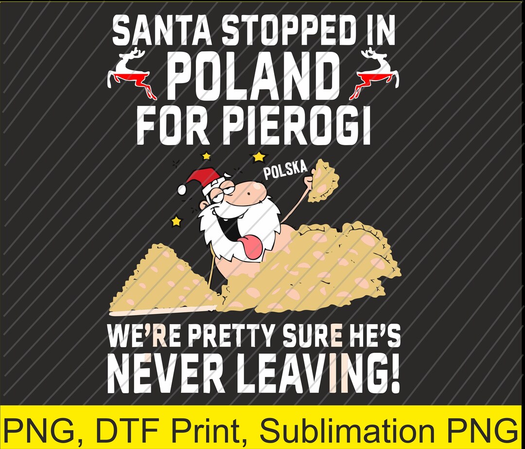 Pierogi Polish Christmas Santa Claus Poland PNG | Digital Download ...