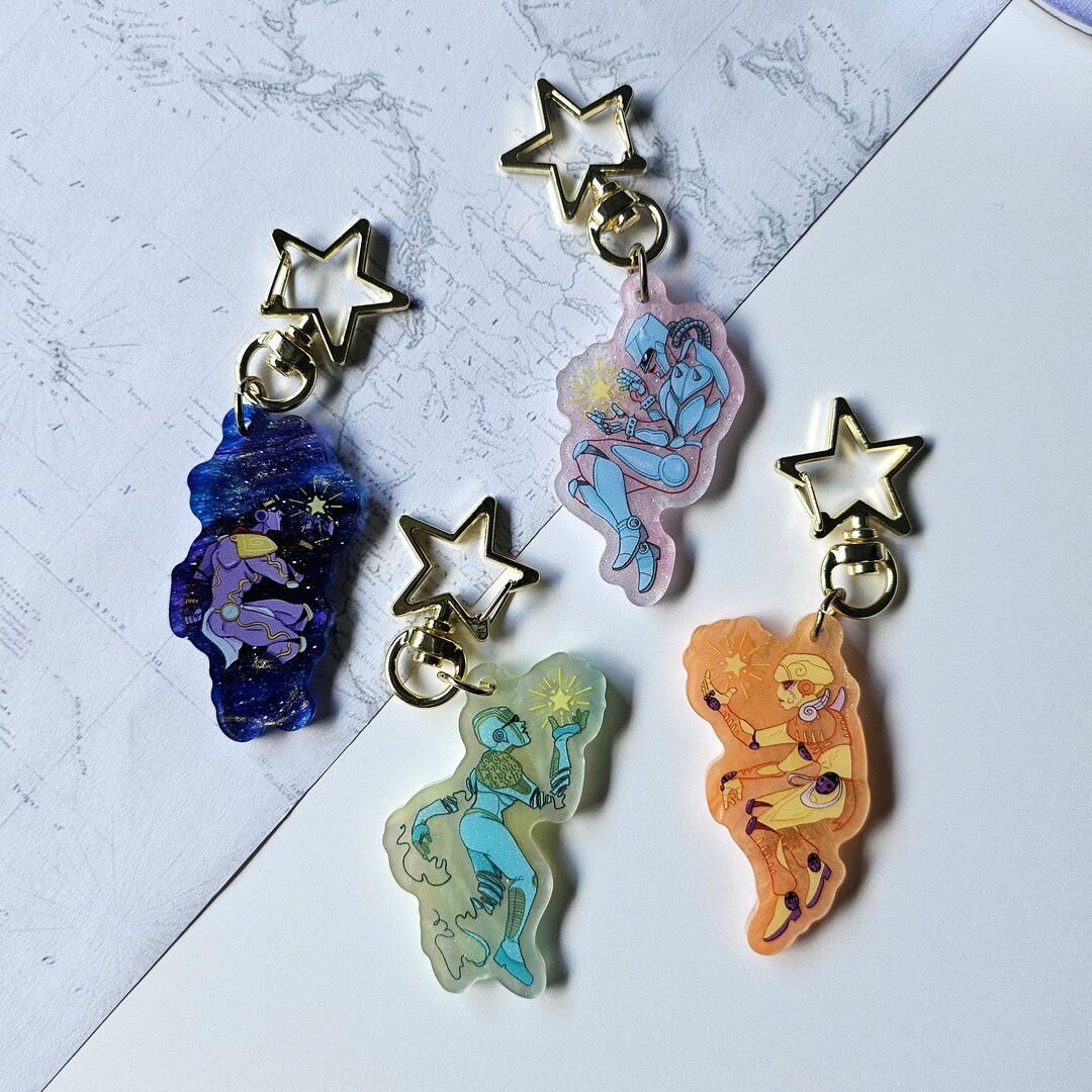 Joestars Stands JJBA Pearl Acrylic Charm - Etsy