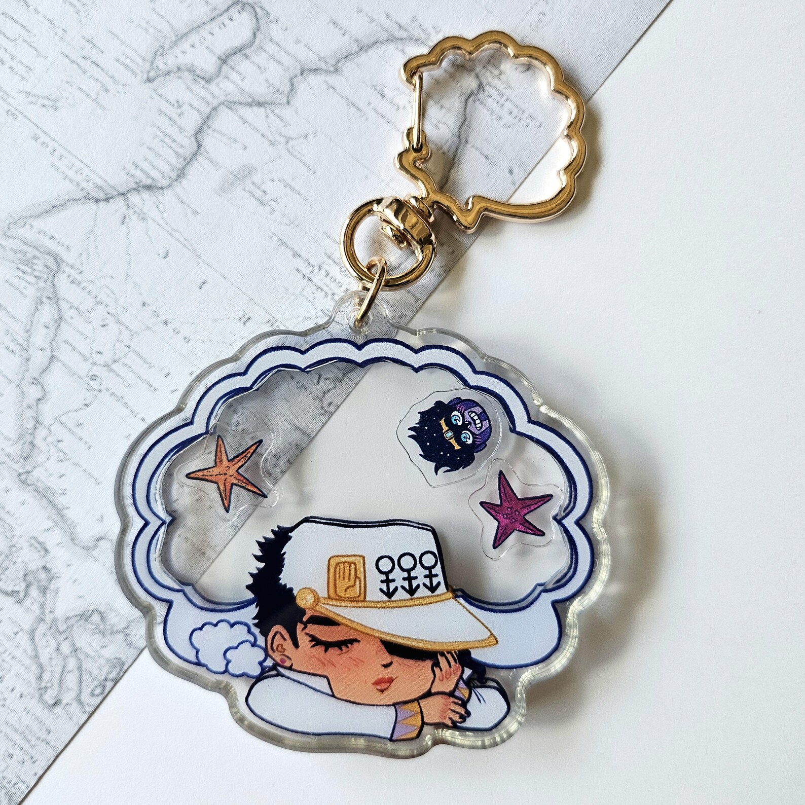 Sleepy Joot JJBA Shaker Acrylic Charm - Etsy