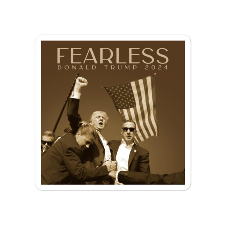 Donald Trump Fearless Sticker, Patriotic Gifts for Republican Women ...