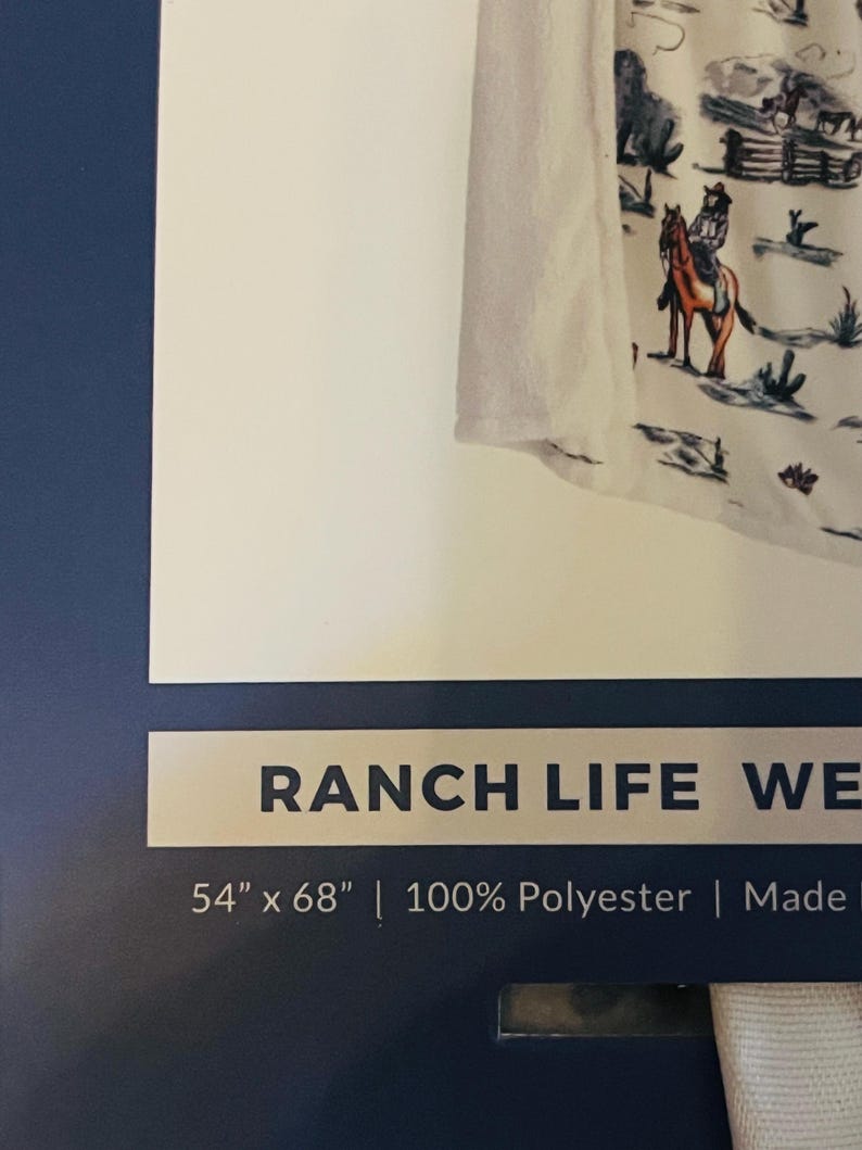 Color Ranch Life Western Throw - Etsy