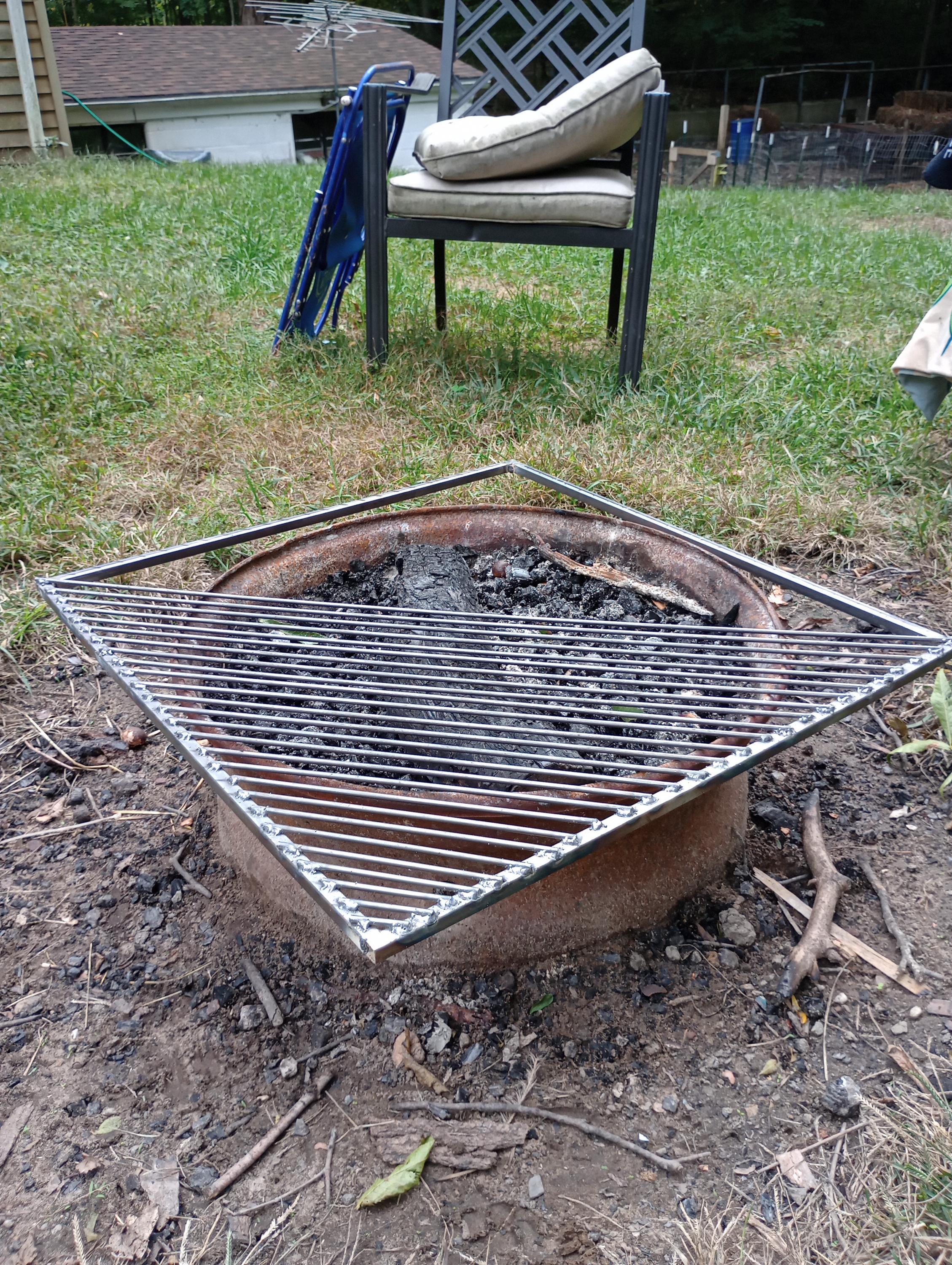 Custom Made Grill Grates W/ Fire Hole Access.. Made to Order in the USA ...