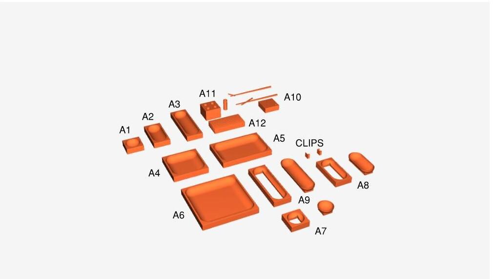Bauhaus Modular Trays by Retron Print - Etsy