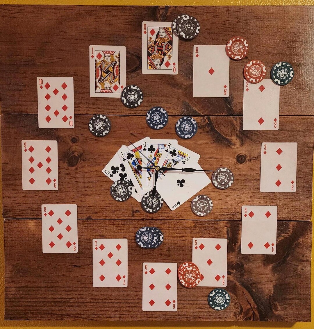 Royal Flush Poker Clock - Etsy