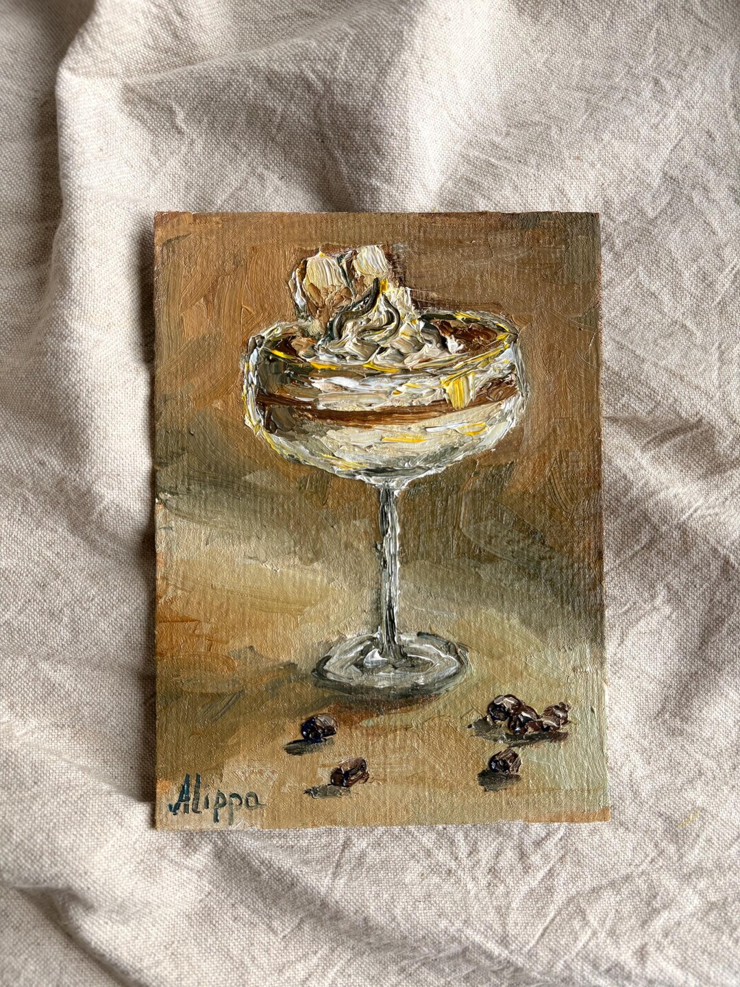 Dirty Tiramisu Martini Cocktail Art Bar Kitchen Decor Home Wall Art ...