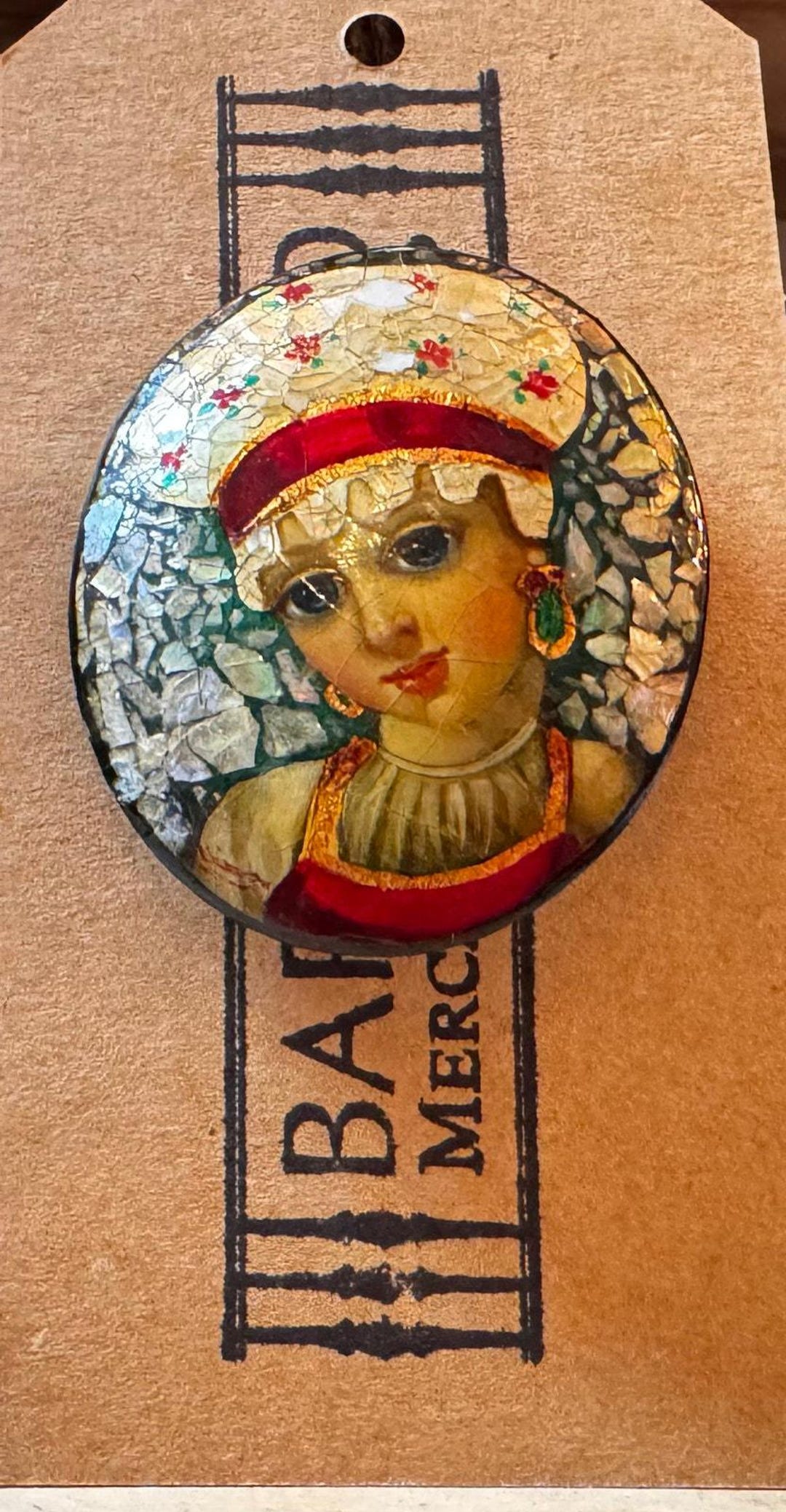 Vintage Russian Miniature Mosaic Painting Jewelry Pin Brooch - Etsy