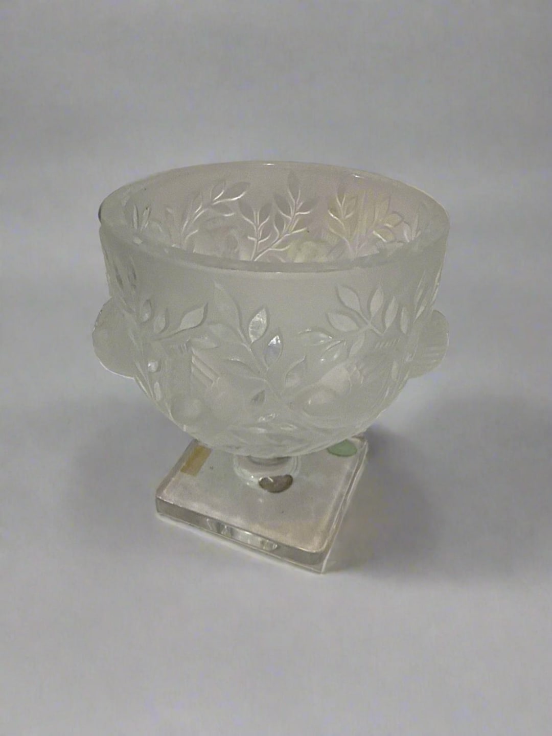 Vintage Lalique Crystal Elizabeth Footed Pedestal Bowl Vase - Etsy