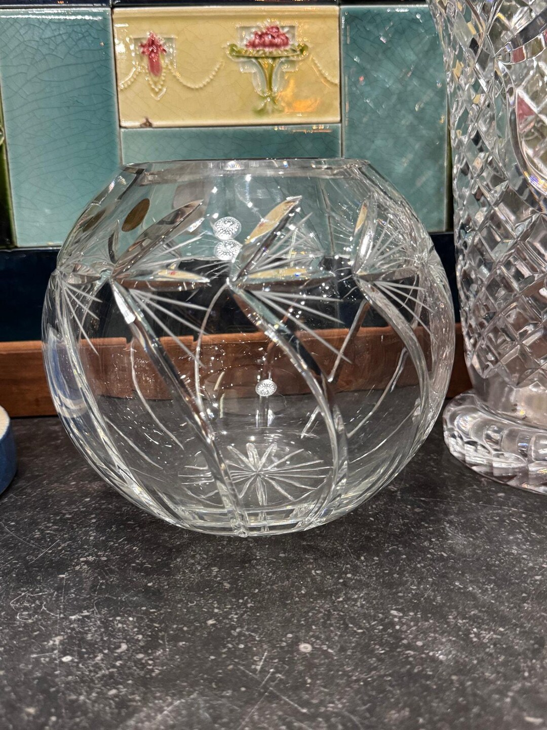 Vintage RARE Macryl Lawrence Pattern 24% Lead Crystal Bowl 7” Vase - Etsy
