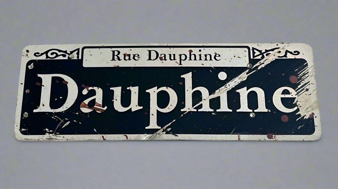 Authentic Decommissioned New Orleans Dauphine French Quarter Street ...