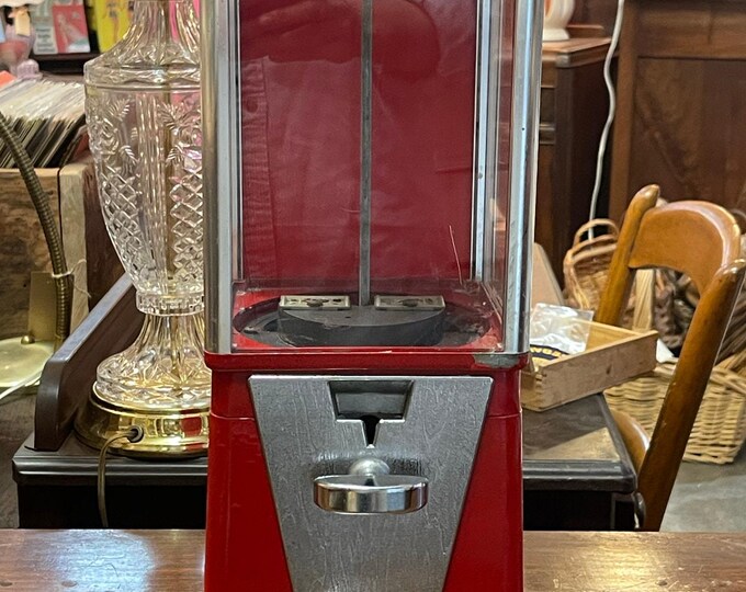 Vintage Oak Vista Metal Quarter Gumball Machine Dispenser - Etsy
