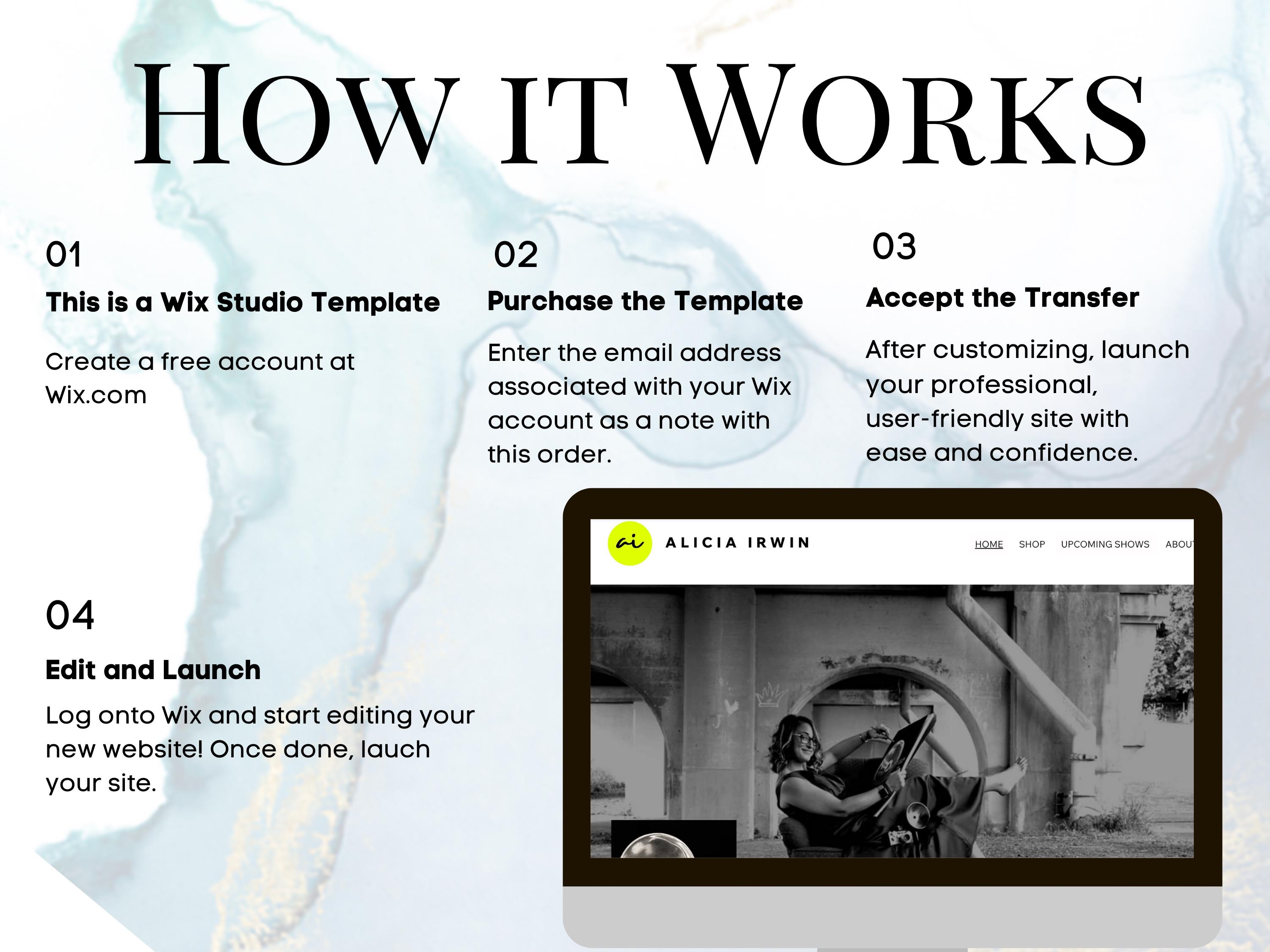 Fully Customizable Artist Wix Studio Website Template for Artists ...