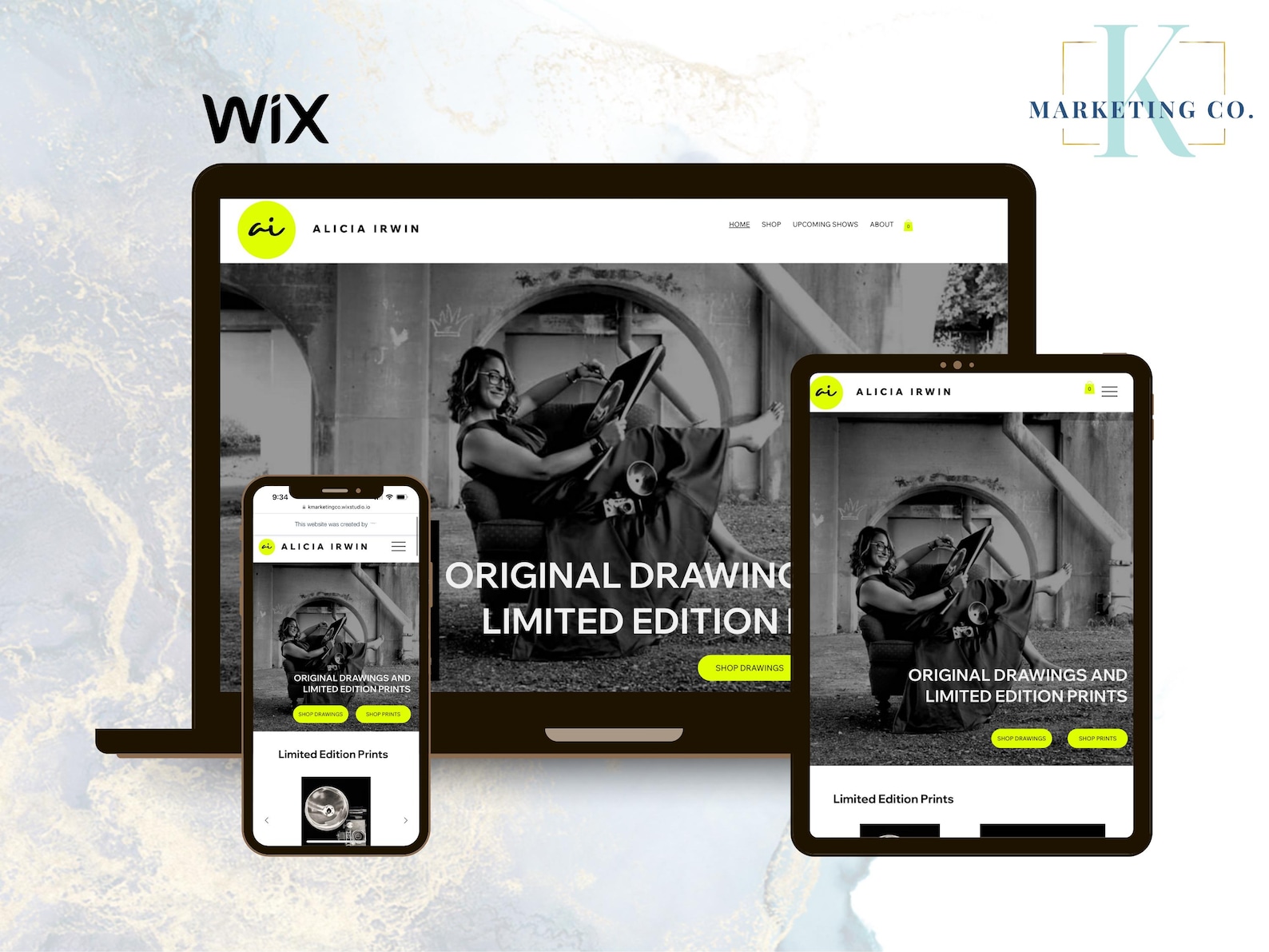 Fully Customizable Artist Wix Studio Website Template for Artists ...
