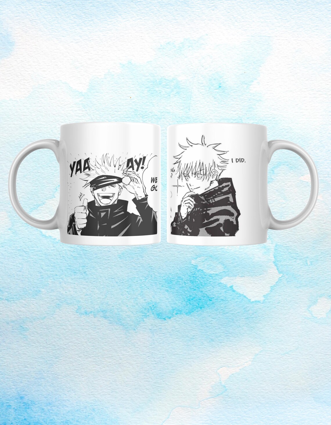 Satoru Gojo Manga Panel Mug, Jujutsu Kaisen Anime Gift - Etsy