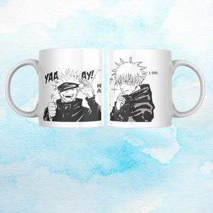 Satoru Gojo Manga Panel Mug, Jujutsu Kaisen Anime Gift - Etsy