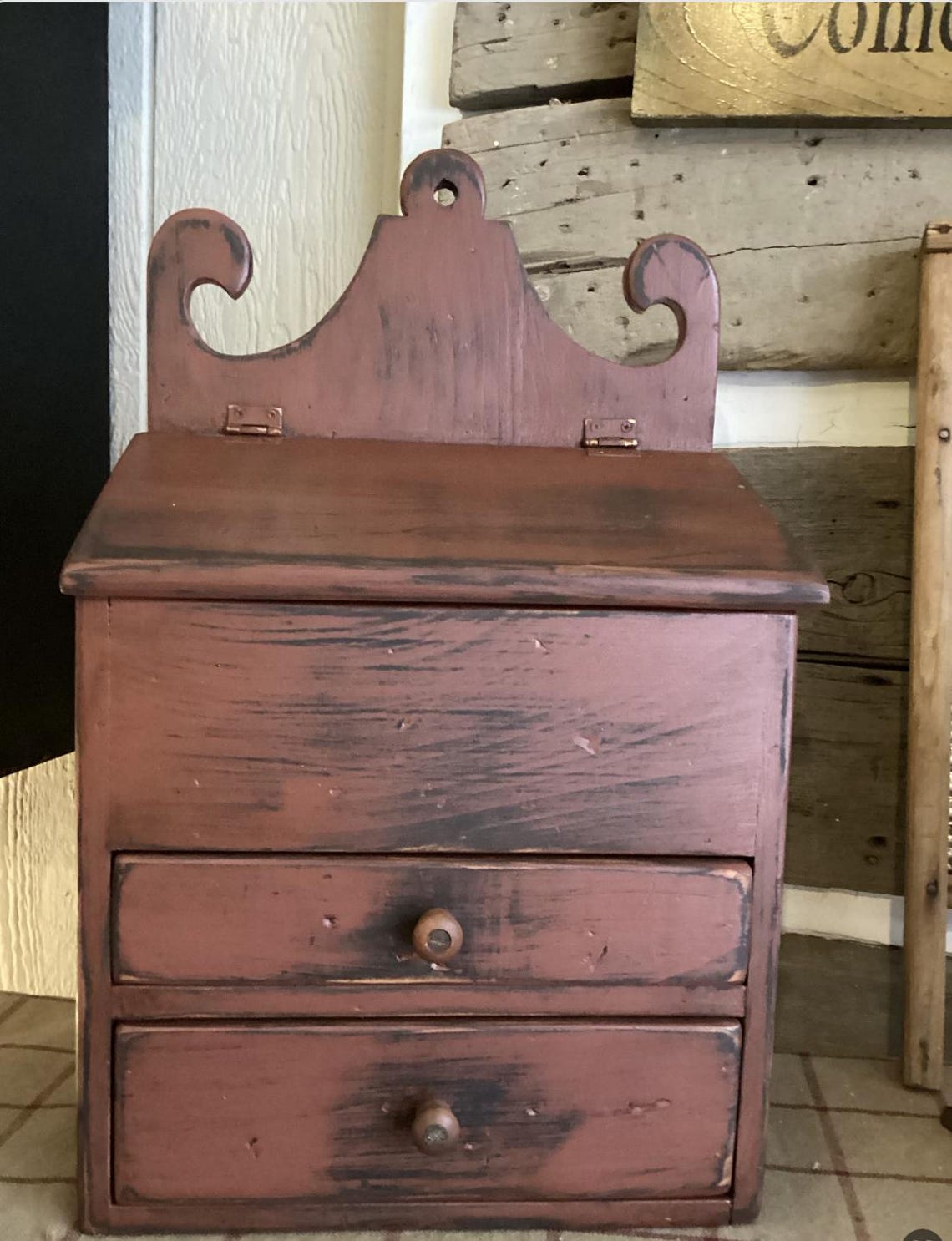 Handmade Sitting/hanging Candle Box Reproduction | Vintage Aesthetic - Etsy