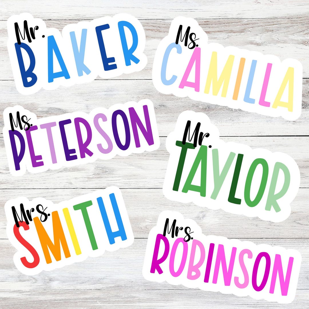 Personalized Name Stickers: Waterproof Vinyl Decals for Water Bottles ...