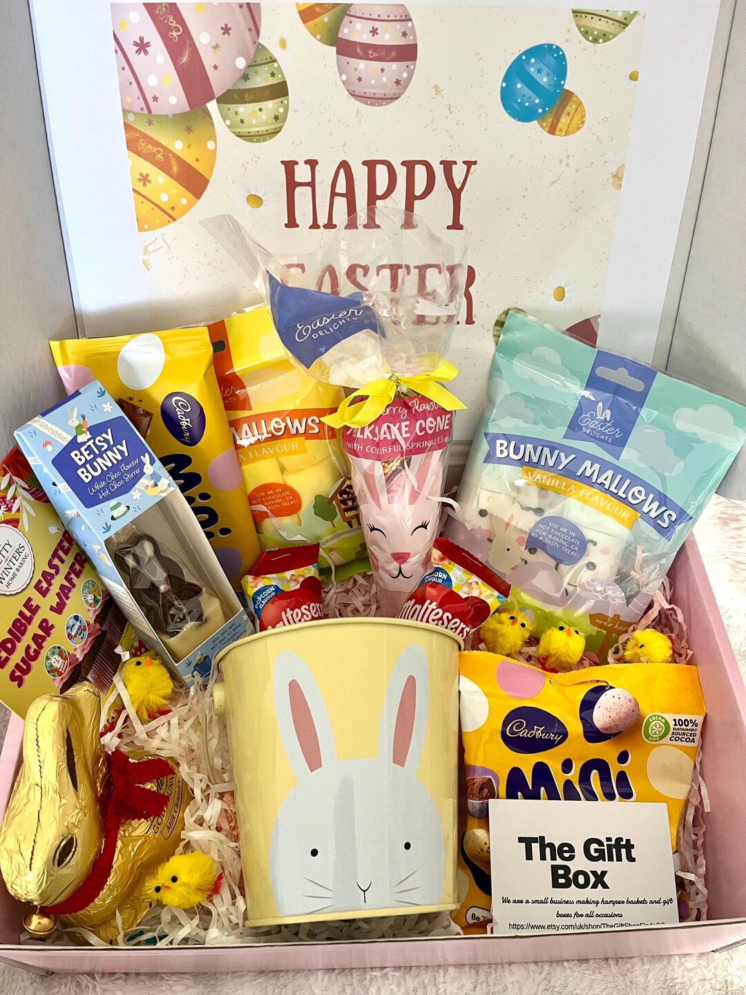 Easter Hamper Box Filled With a Variety of Chocolate Treats ...