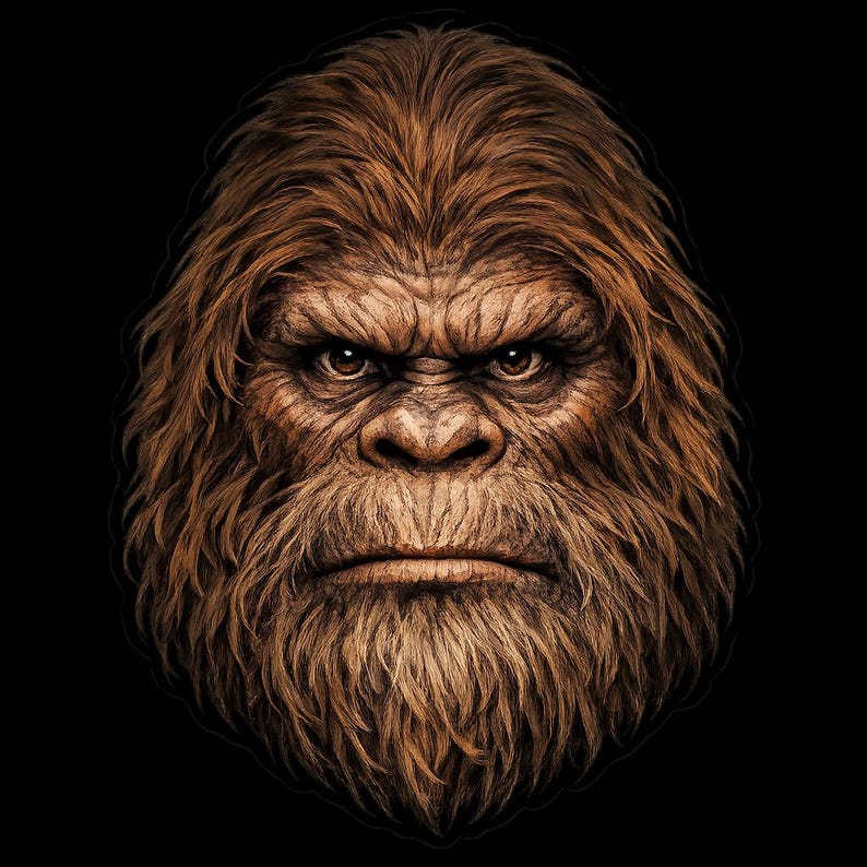 Bigfoot Vinyl Sticker | Sasquatch Adventure Decal - Etsy