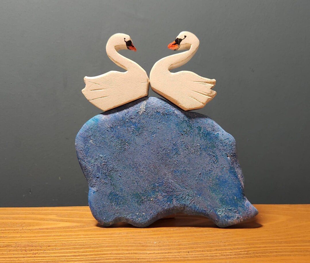Wooden Toy Swan, Waldorf Toys, Wooden Toy Figurine, Open Ended Play ...