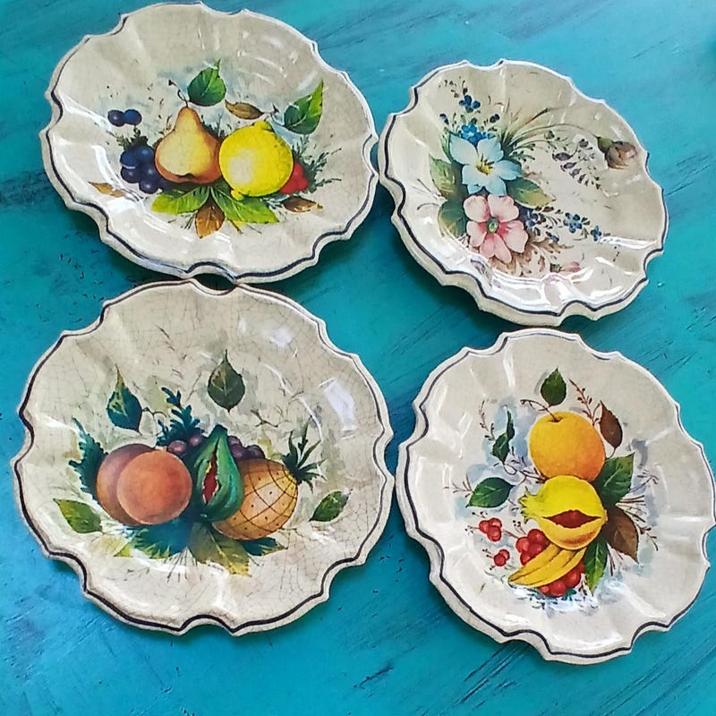 Plates set italian style - Etsy Italia