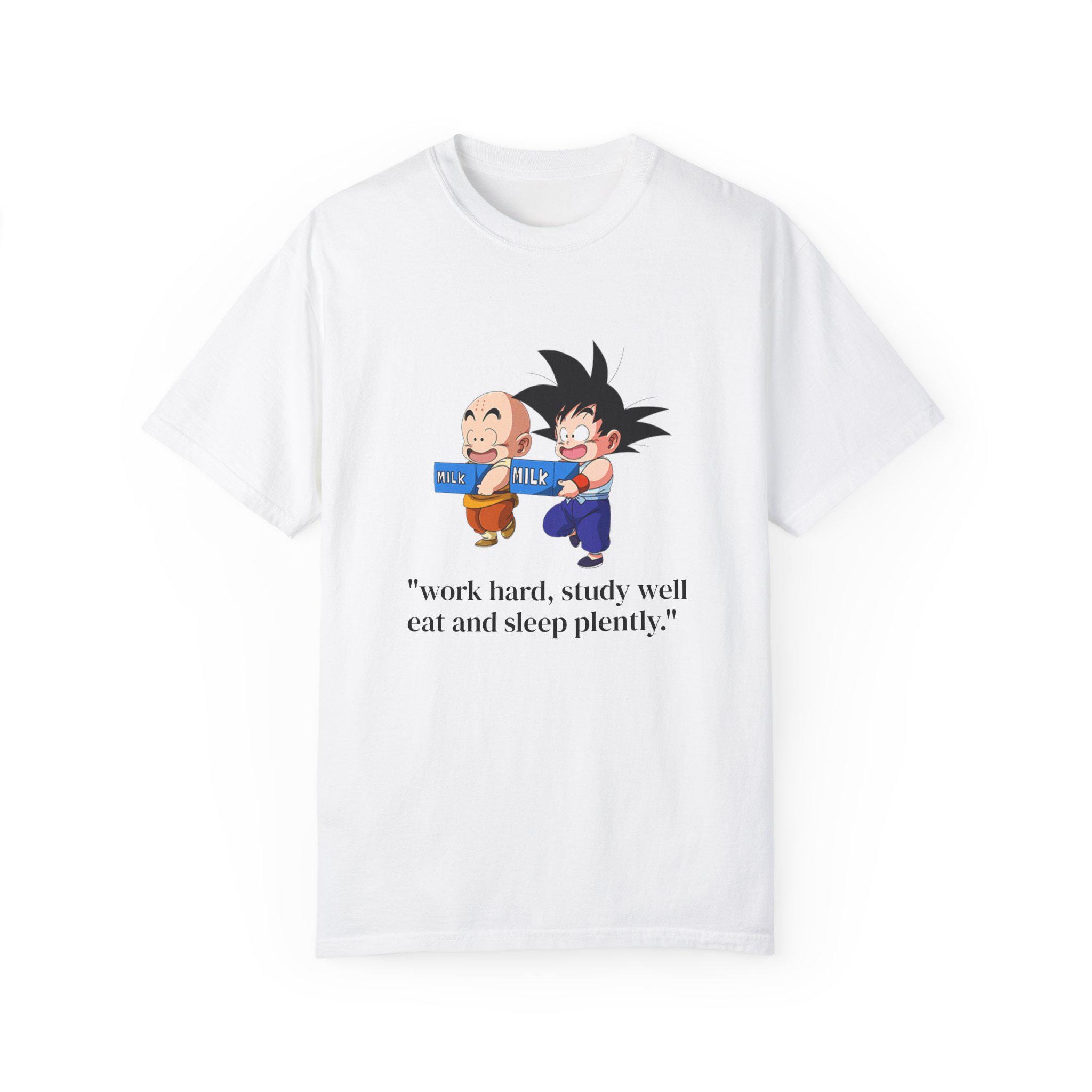 Classic Dragon Ball Shirt Son Goku & Krillin Milk Training Iconic work ...