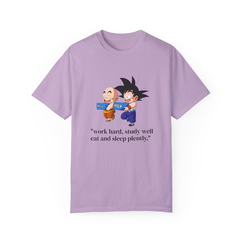 Classic Dragon Ball Shirt Son Goku & Krillin Milk Training Iconic work ...