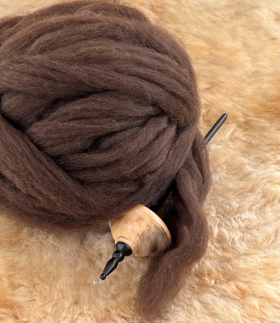 Rambely Sheep! "bear" Combed Wool Top (4 OZ.) Professionally Processed ...