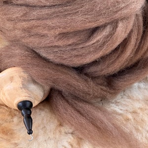 Moorit Rambley Wool Top: Undyed Combed Fiber for Spinning & Felting ...