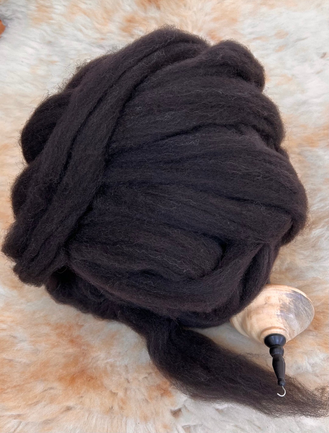 Rambely Sheep mary Ann Combed Wool Top 4 OZ. Professionally Processed ...