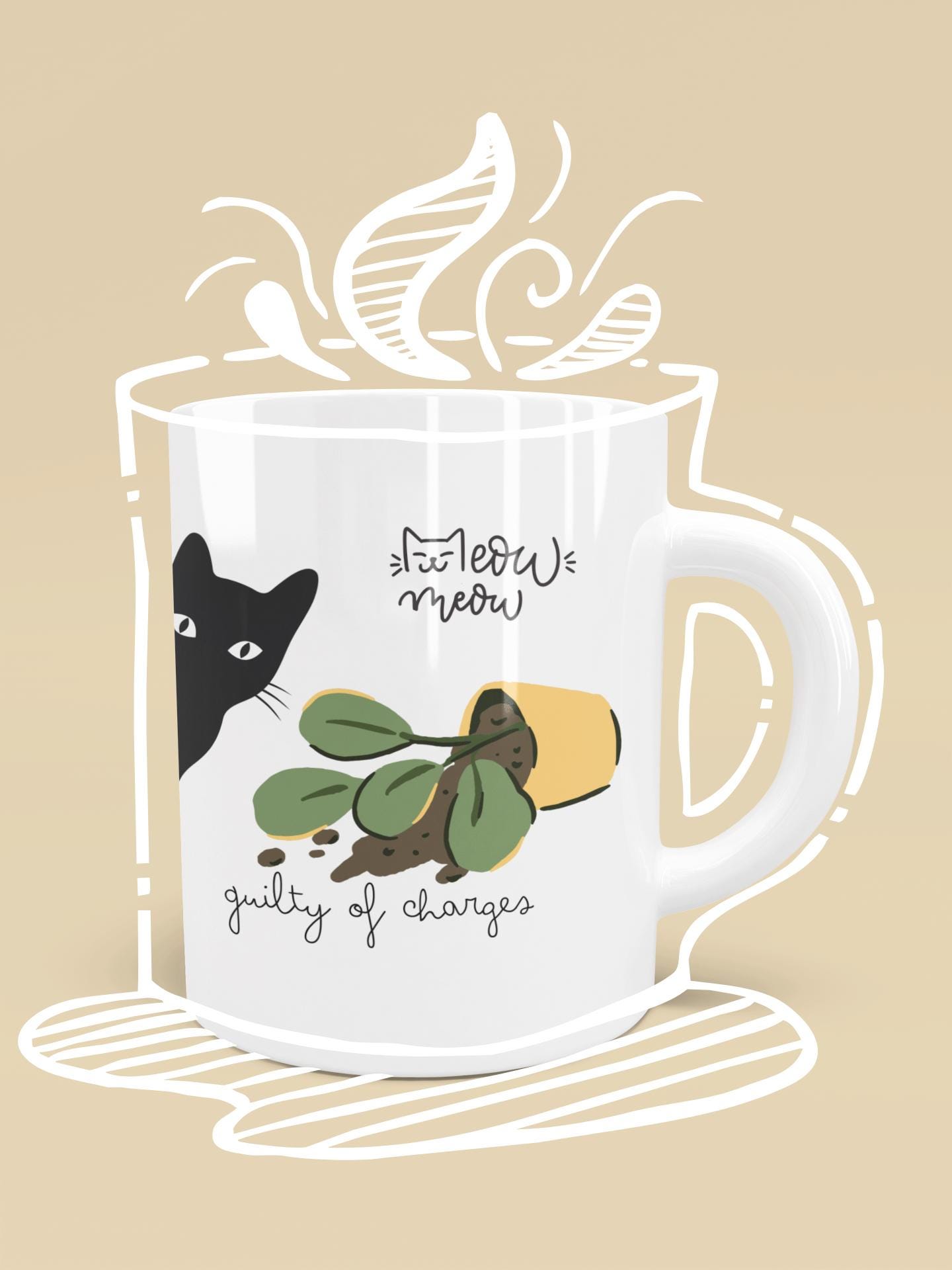 Say "meow" to Your New Favorite Mug - Etsy