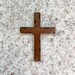 Handmade Small Black Walnut Wooden Cross | Comfort Decor | Christian ...