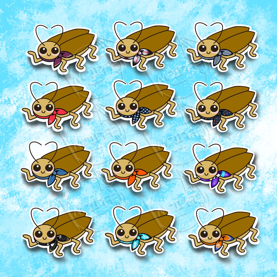 Airline Coach Roach - Funny Flight Attendant Sticker Cute Unique Gift ...