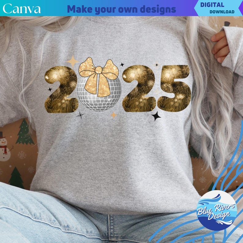 2025 With Bow Canva Templates, Drag & Drop, User-friendly Editable ...