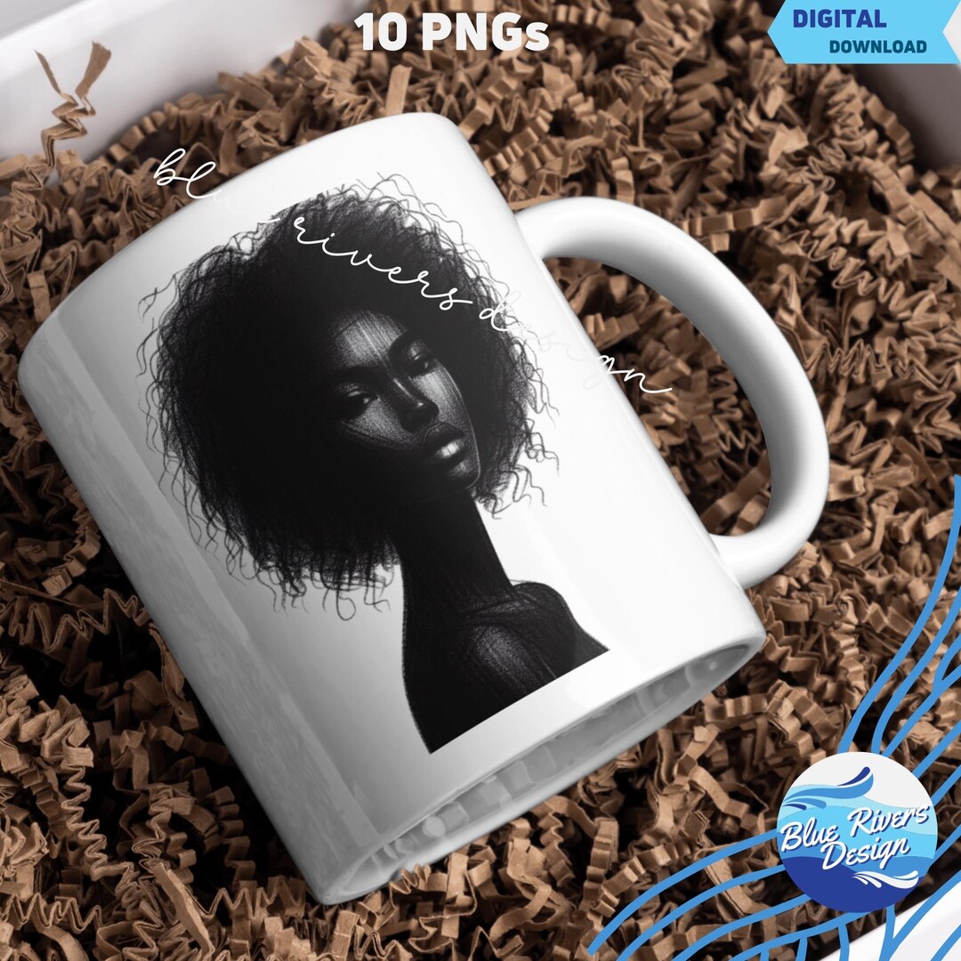 Black Woman Clipart, African American Girl Pngs, Black Woman Awareness ...