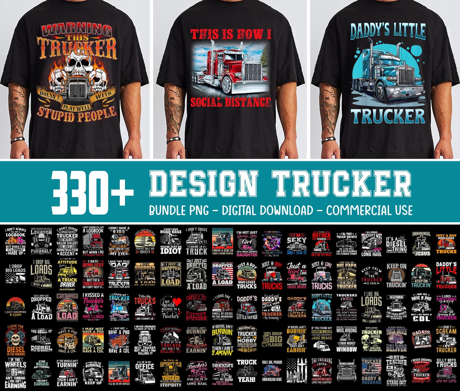 330+ Designs Truck Car Lovers PNG, Truck Bundle Png, Retro Truck Bundle ...