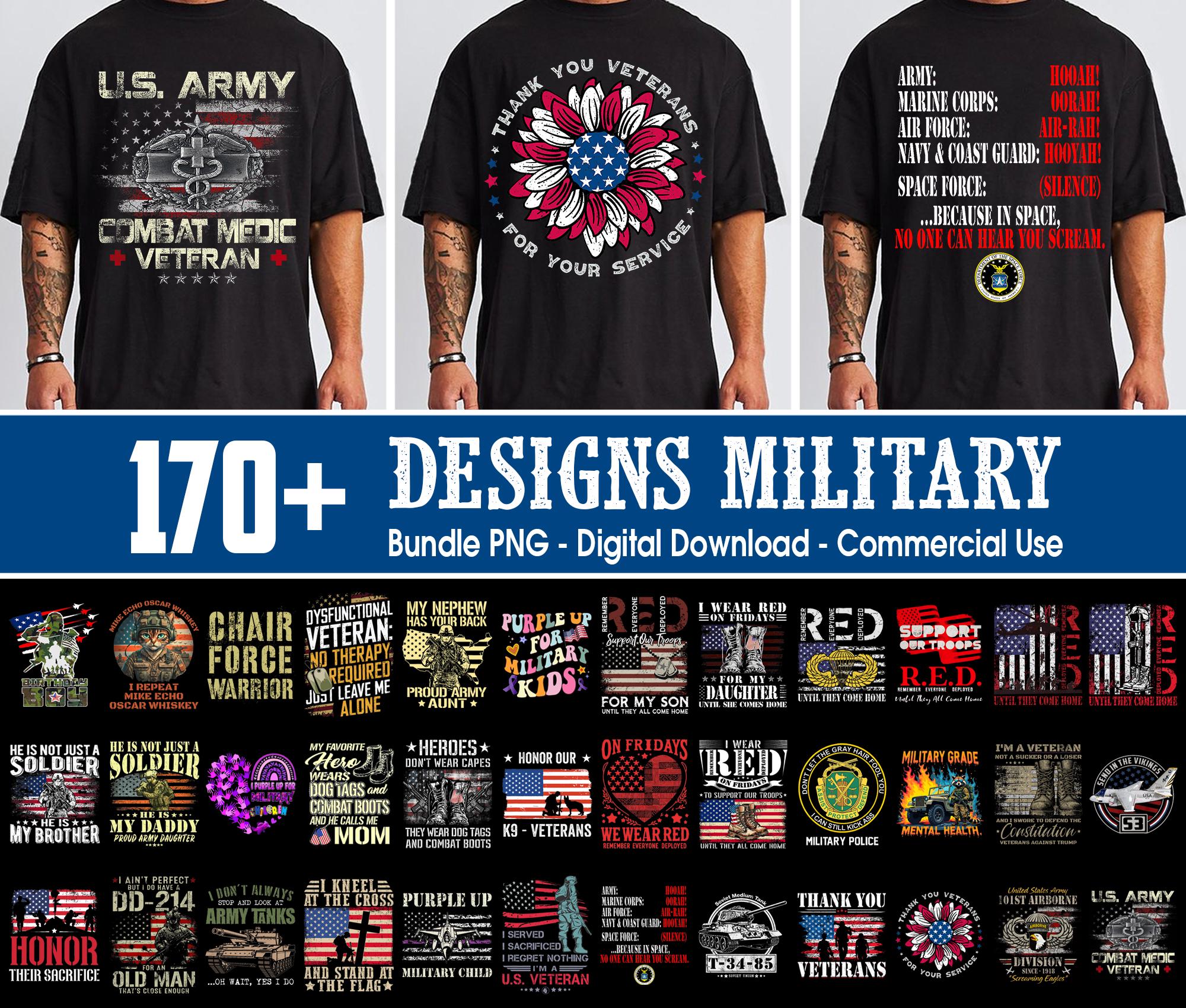 170+ Designs Military Bundle PNG, Patriotic Veteran PNG, Veteran USA ...