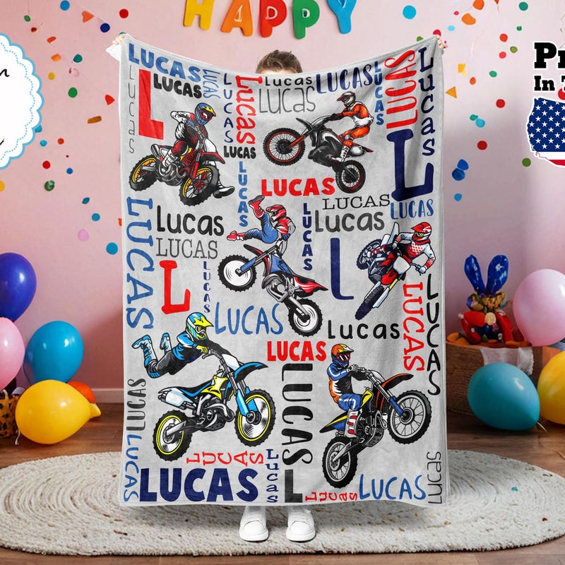 Kids Motocross Blankets - Etsy