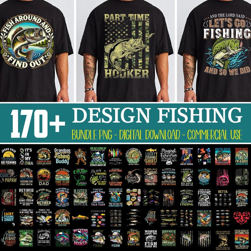 Gone Fishing Clipart Cute - Etsy
