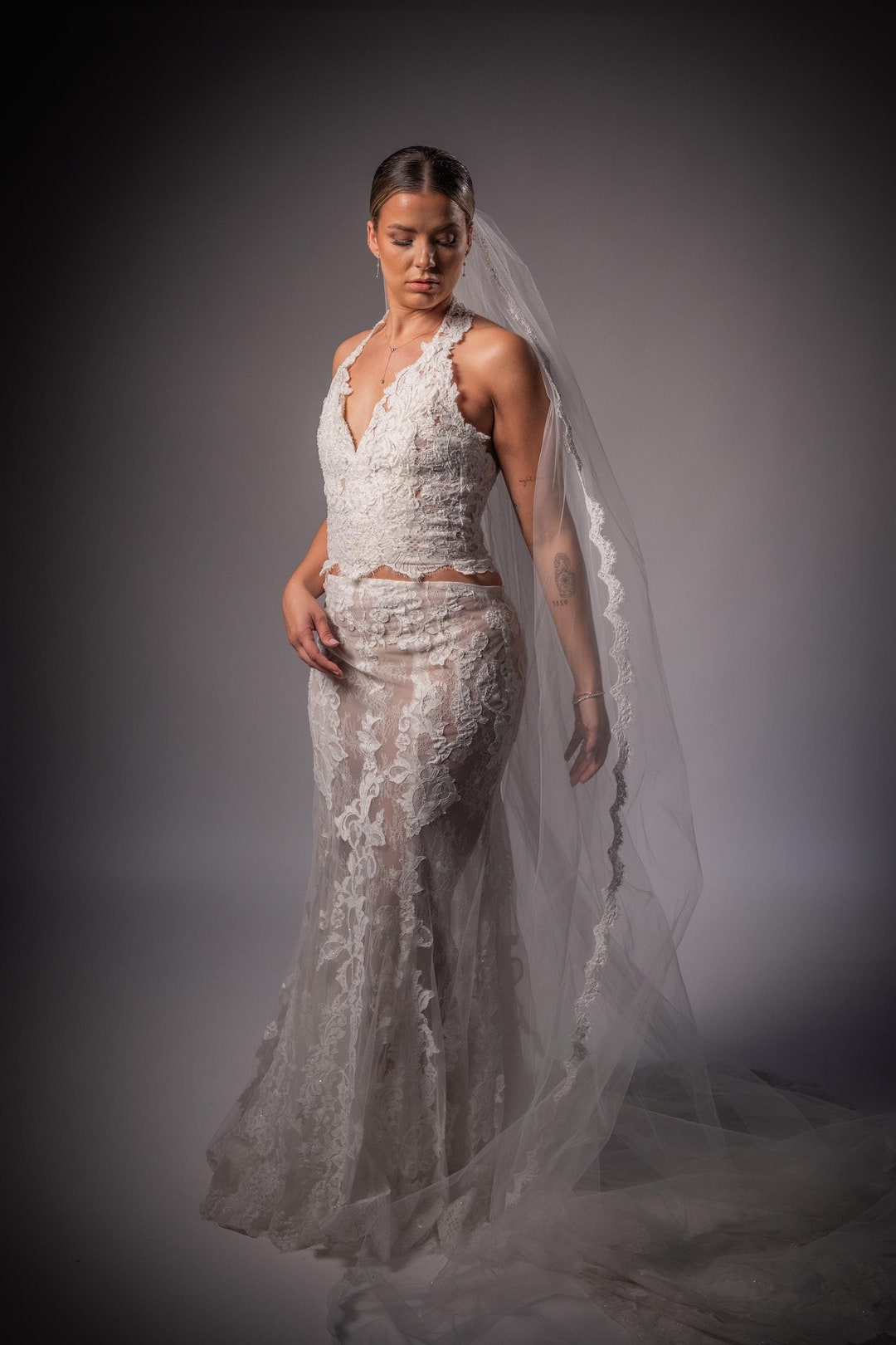 The Alexandria Bridal Separates or Set. Unique Edgy & Sophisticated ...