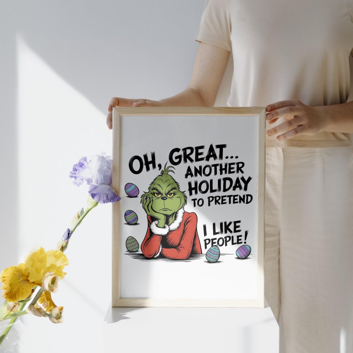 Easter Grinch PNG, Easter PNG, Grinch Png, Grinch Face, Grinch Stickers ...