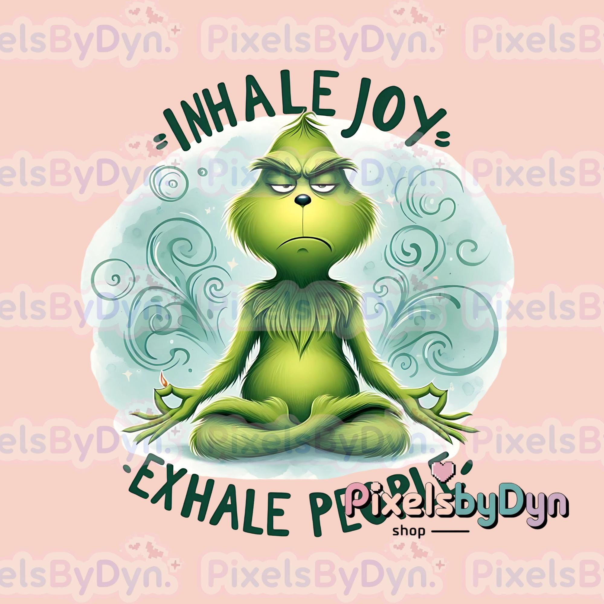 Yoga Grinch, Grinch PNG, Grinch Face, Tshirt Designs, Png Files, Png ...