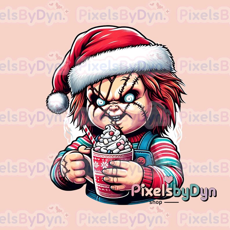 Christmas Chucky PNG: Holiday Horror Design (digital Download) - Etsy